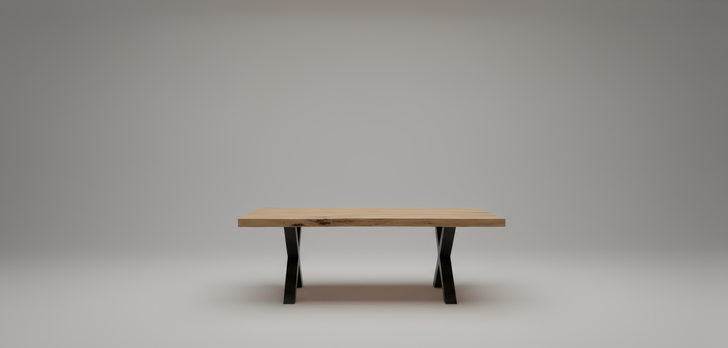 Calcutta Live Edge Coffee Tables - 2 Sizes - Natural - Black X-Bases ...