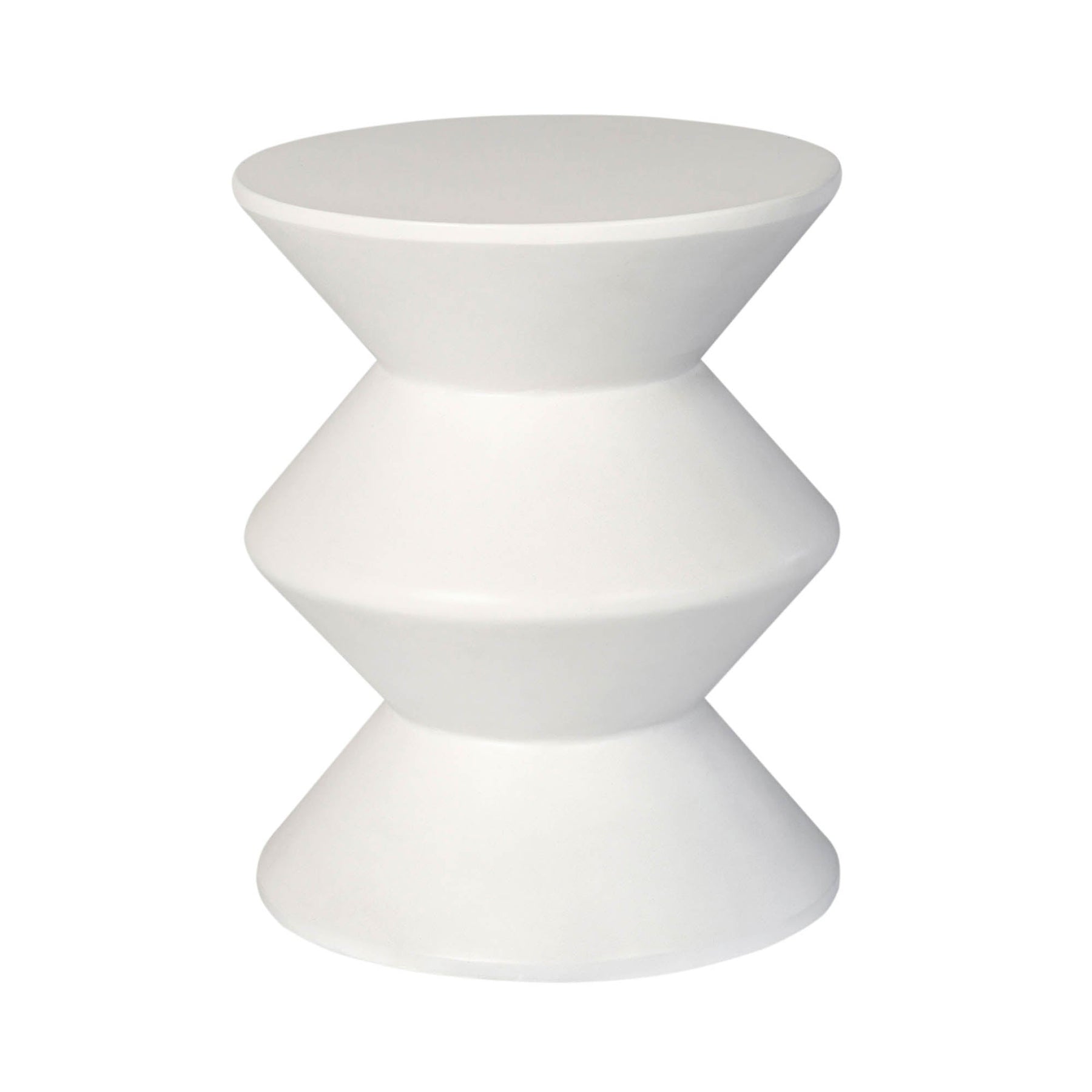 Concrete Side Table / Stool - White – Homestead Furniture - All Rights ...